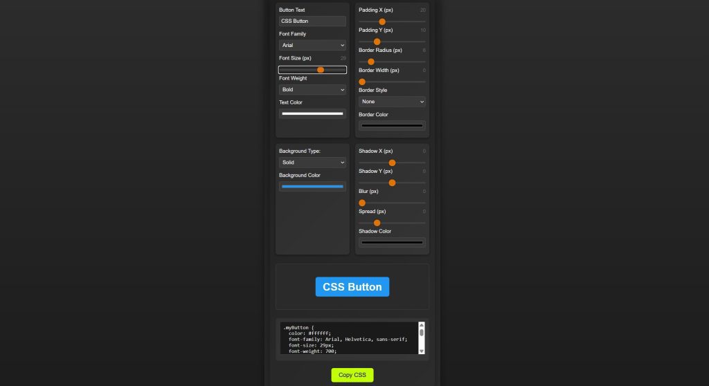 CSS Button Generator | BD Libraries