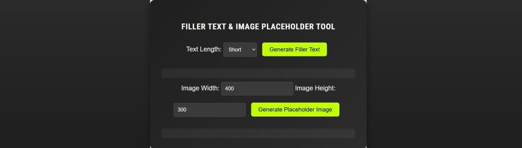 Filler Text & Image Placeholder Generator – Make Dummy Content